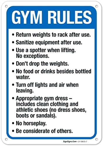 Amazon.com : Lilyanaen New Metal Sign Aluminum Sign Fitness Center ...