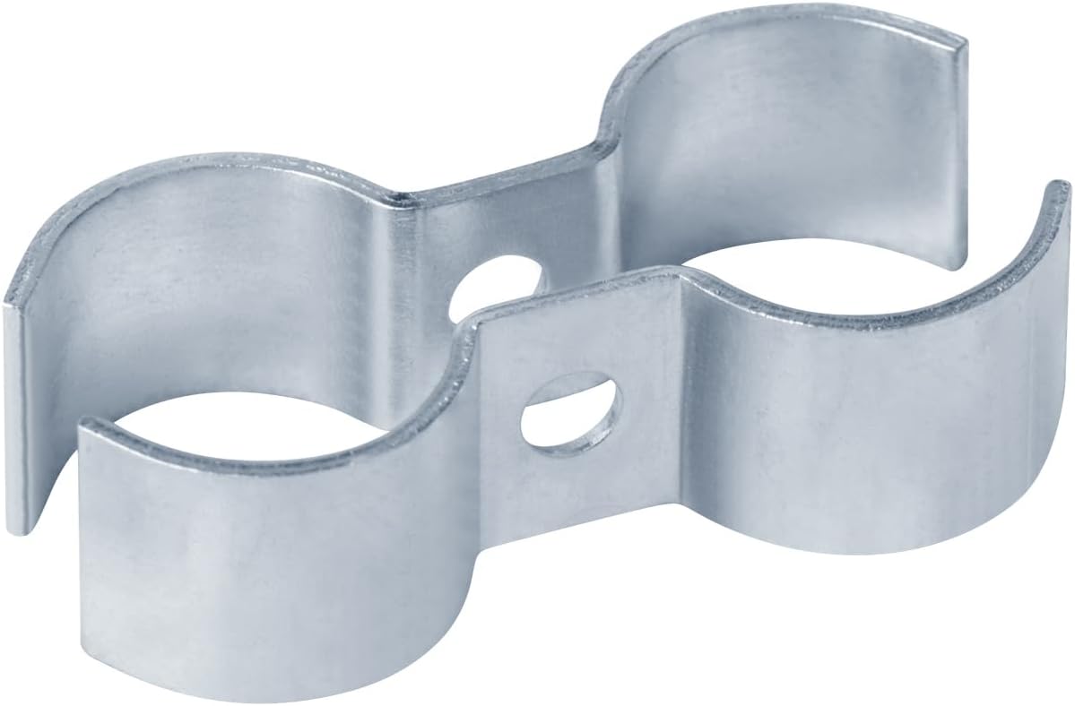 20 Sets 1" x 1" Saddle Clamps Chain Link Fence Panel Clamps Kennel ...