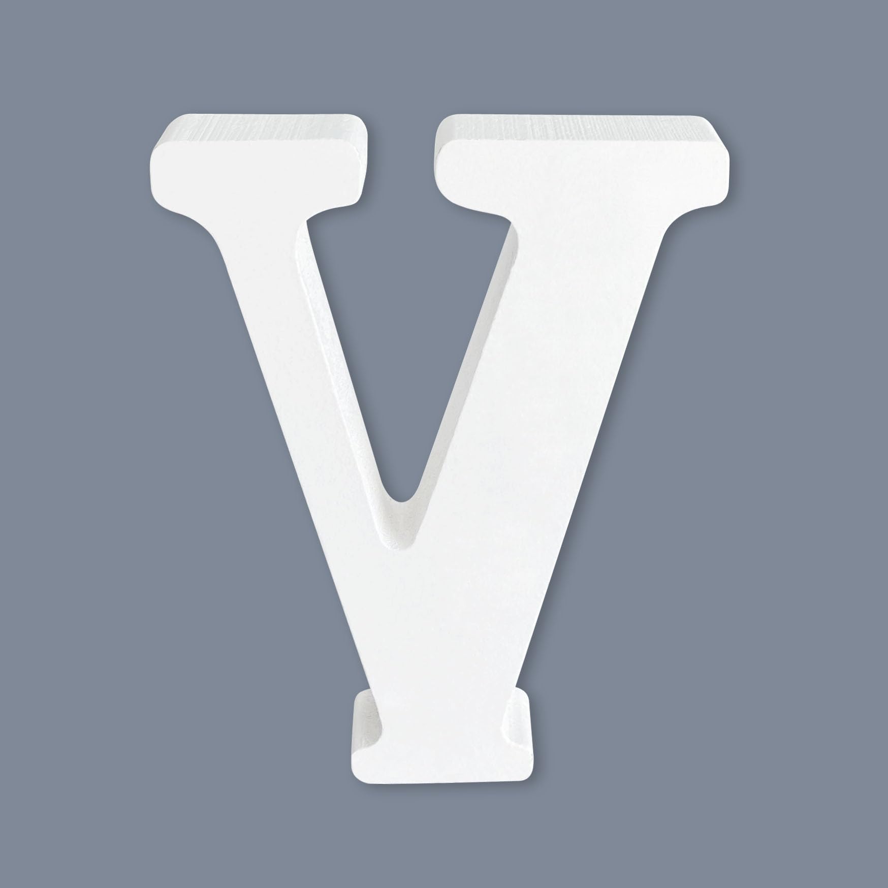 Amazon.com: White Unfinished Wooden Letters for Crafts, 6 Inch Alphabet ...