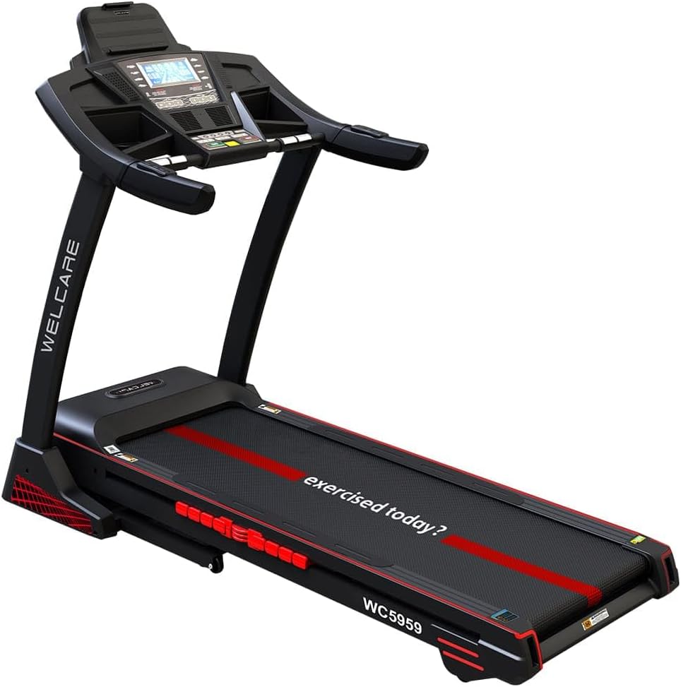 Buy WELCARE Wc5959Ac 4Hp Peak Ac Foldable Motorized Treadmill With Lcd ...