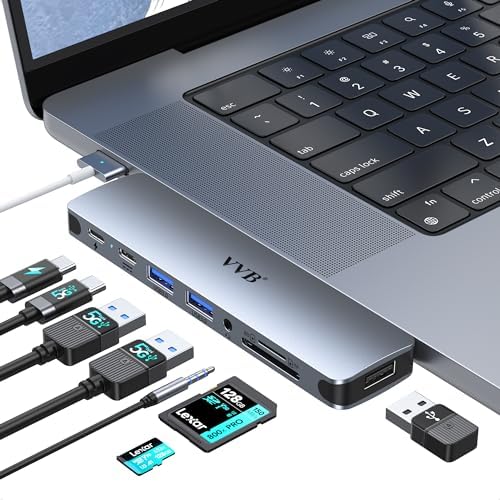 Amazon | MacBook Pro Air M1 M2 M3 2021 2020 2019 13インチ 15インチ 16インチ用 USB Cアダプター USB Cハブ Mac ...