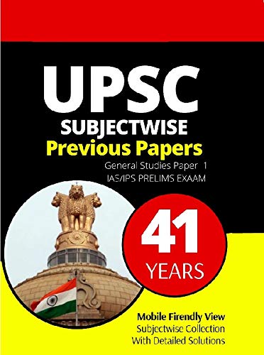 Buy 41 Year UPSC Prelims Solved Question Papers- Topic Wise Book Online ...
