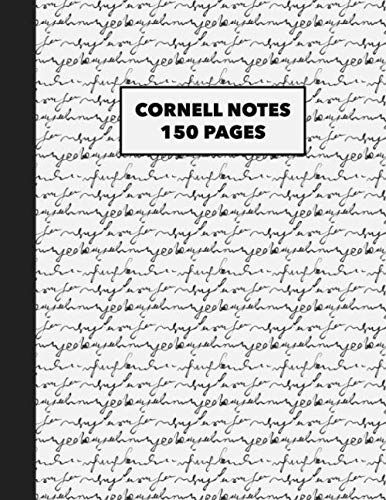 Cornell Note Taking Method Notebook: For University, College, High ...