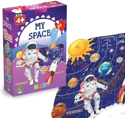 Buy The Book Tree Space Puzzle for Kids, 80-Piece Puzzle for Children ...