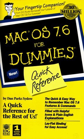 Mac OS 7.6 for Dummies: Quick Reference: Levitus, Bob, Sydow, Dan Parks ...