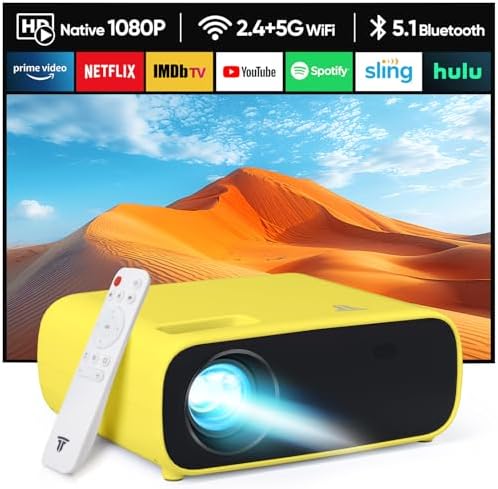 ZDK 2024 New Mini Projector with 5G WiFi, Full HD 1080P, 4K Supports BT ...