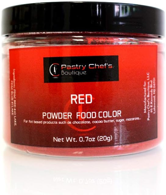 Amazon.com : Pastry Chef's Boutique Fat Soluble Powder Food Color - 0.7 ...
