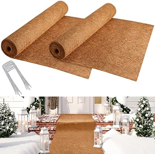 Amazon.com: 2 Pcs 16 x 80 Inch No Slip Ice and Snow Carpet Mats Coconut ...