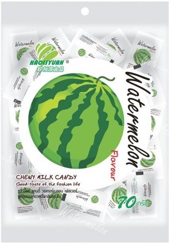 Amazon.com : HAOLIYUAN CHEWY MILK CANDY WATERMELON FLAVOR 70 G ...