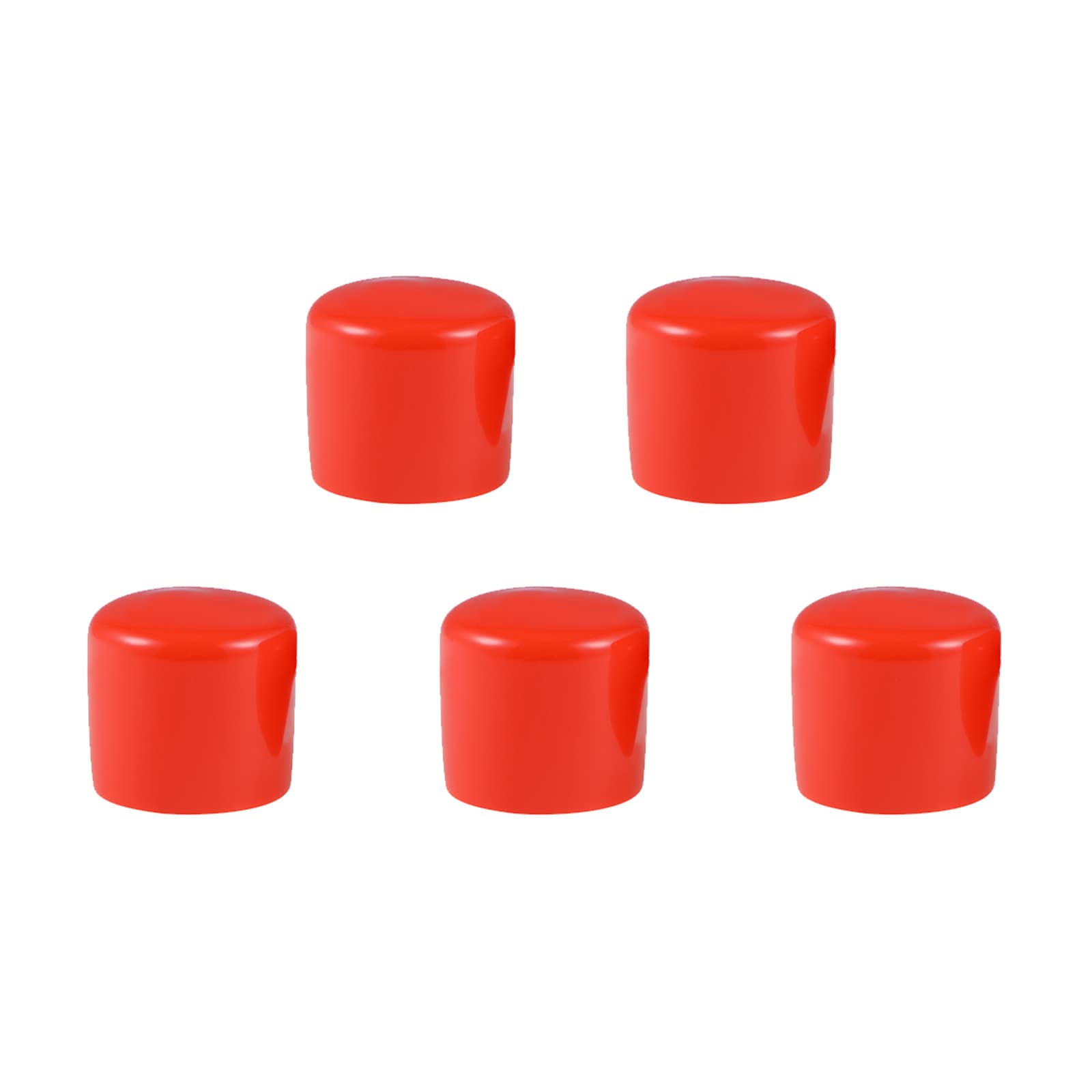 Snapklik.com : 5 Pack 1 3/8" ID Red Screw Thread Protectors Rubber End ...