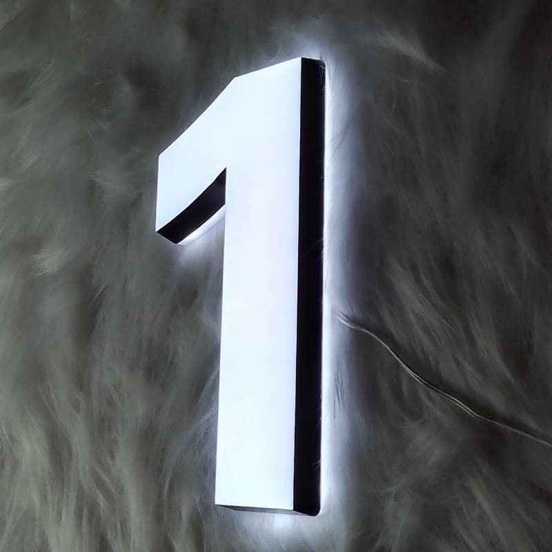 Amazon.com: Custom Outdoor Illuminated House Numbers for Street Address ...