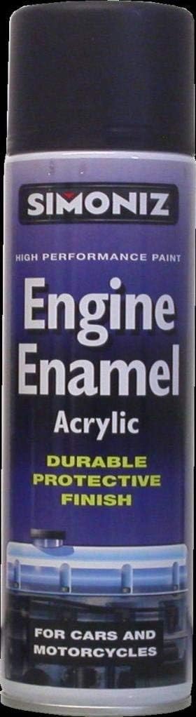 SIMONIZ Holts Engine tough Enamel Paint 500ml - Gloss Black (Pack of 2 ...
