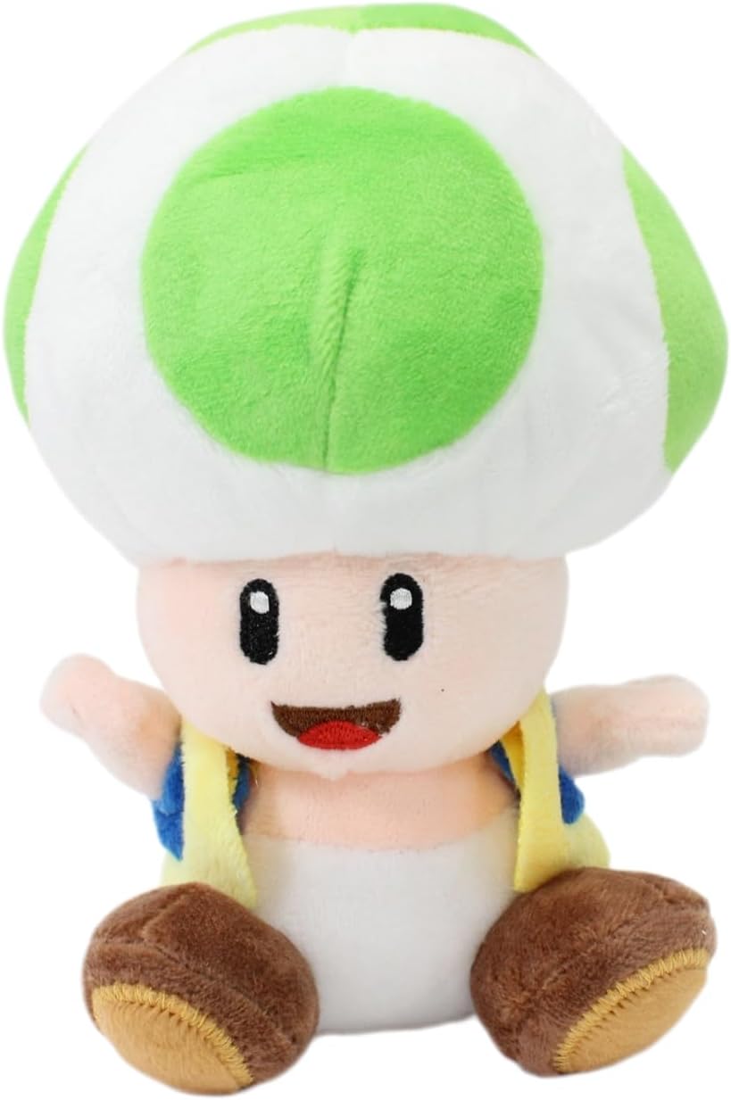 Amazon.com: Laruokivi Green Toad Plush Toy Stuffed Animal Doll Mushroom ...