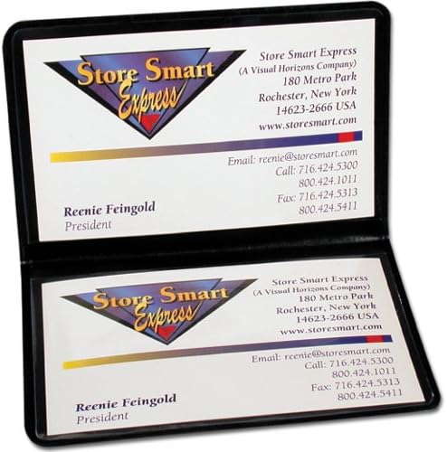 StoreSMART Black Folding Business Card Holders - 10 Pack ...