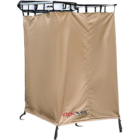 Amazon.com: KickAss Premium Shower Tent Awning with Roll Out Roof ...
