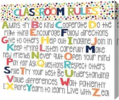 Buy PrintArt GW-POD-48-AG1112-30x24 Classroom Rules,30" x 24" Online at ...