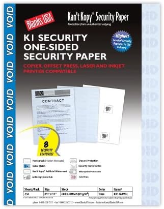 Amazon.com : Kant Kopy Security Paper 500 Pack : Office Products
