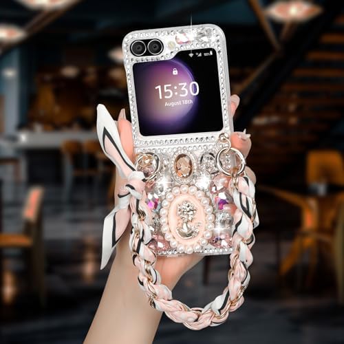 Amazon.com: WDHD Designed for Samsung Galaxy Z Flip 6 Case, Glitter ...