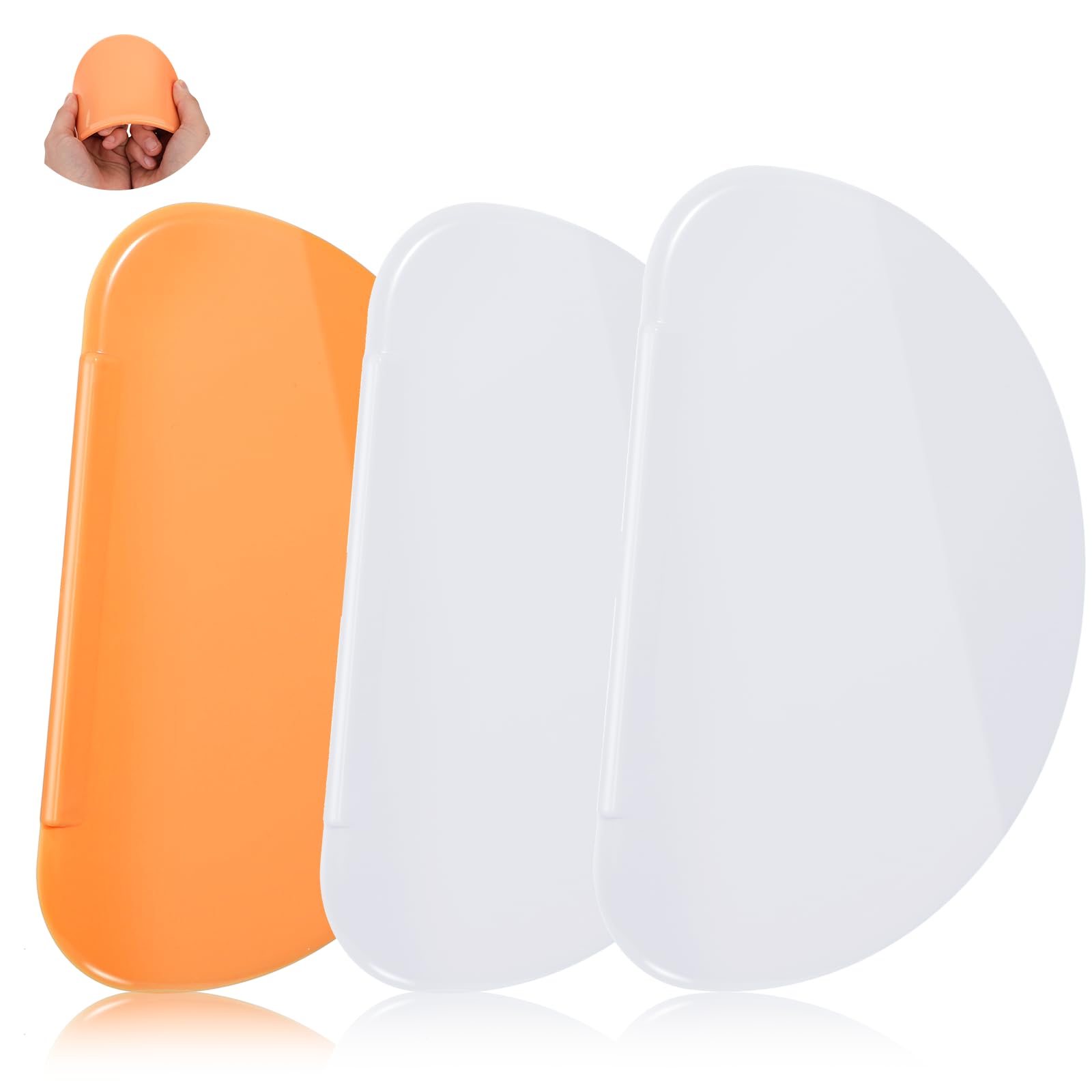 Amazon.com: Molain Flexible Curved Edge Silicone Bowl Scraper, Food ...