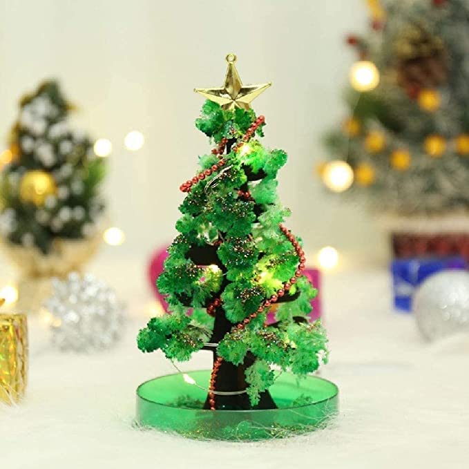 ZARWAR Magic Growing Christmas Tree, Crystal Growing Christmas Tree Kit ...