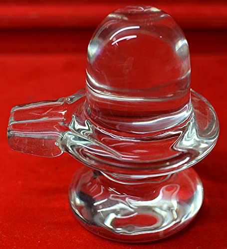 Agarwal Rudraksha Crystal Clear Shivling for Pooja/ 300-350 Gram/Free 5 ...