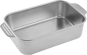 Amazon.com: Stainless Steel Rectangular Deep Roasting Pan Tray with ...