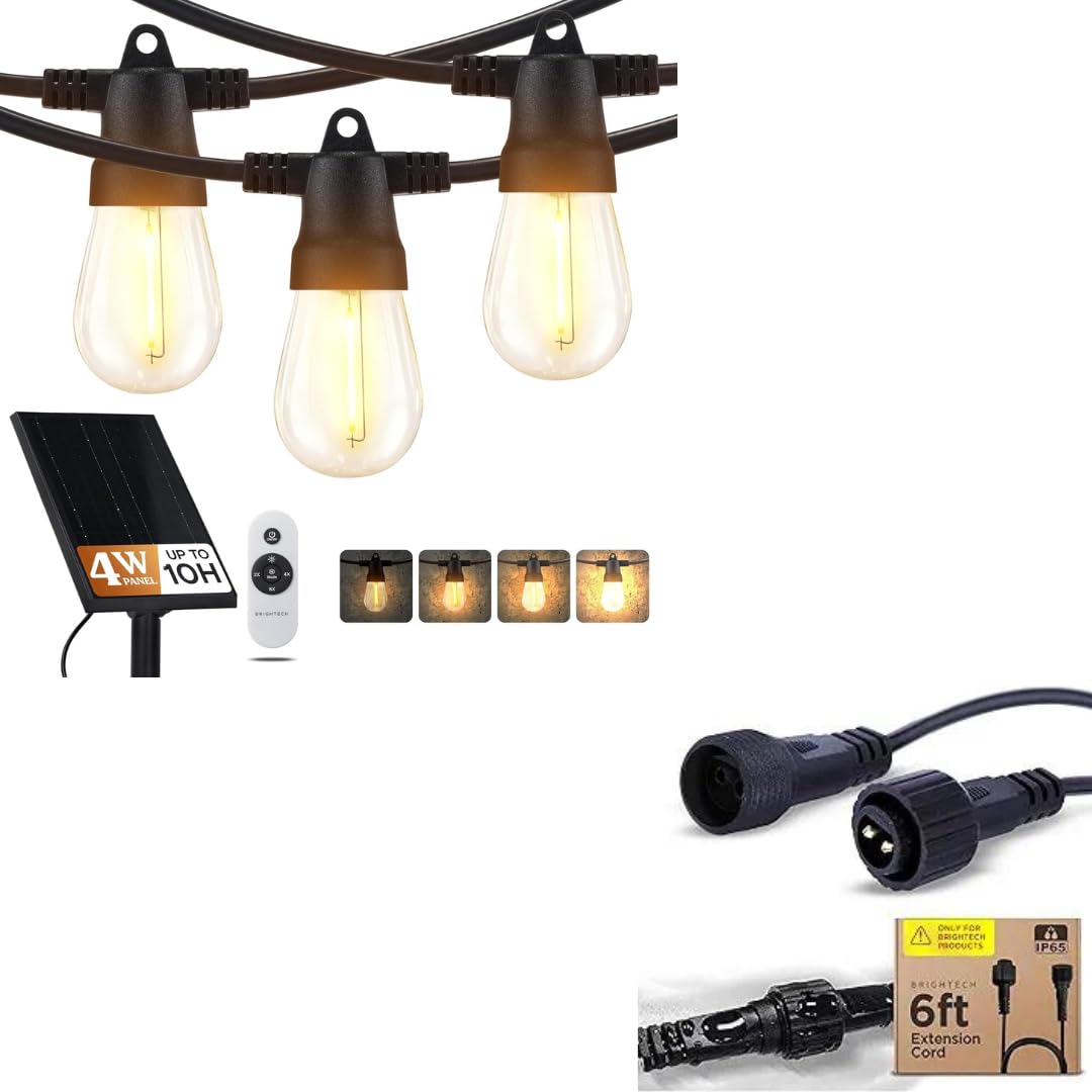 Brightech Bundle: Ambience Pro - 48Ft Remote Control Outdoor String ...