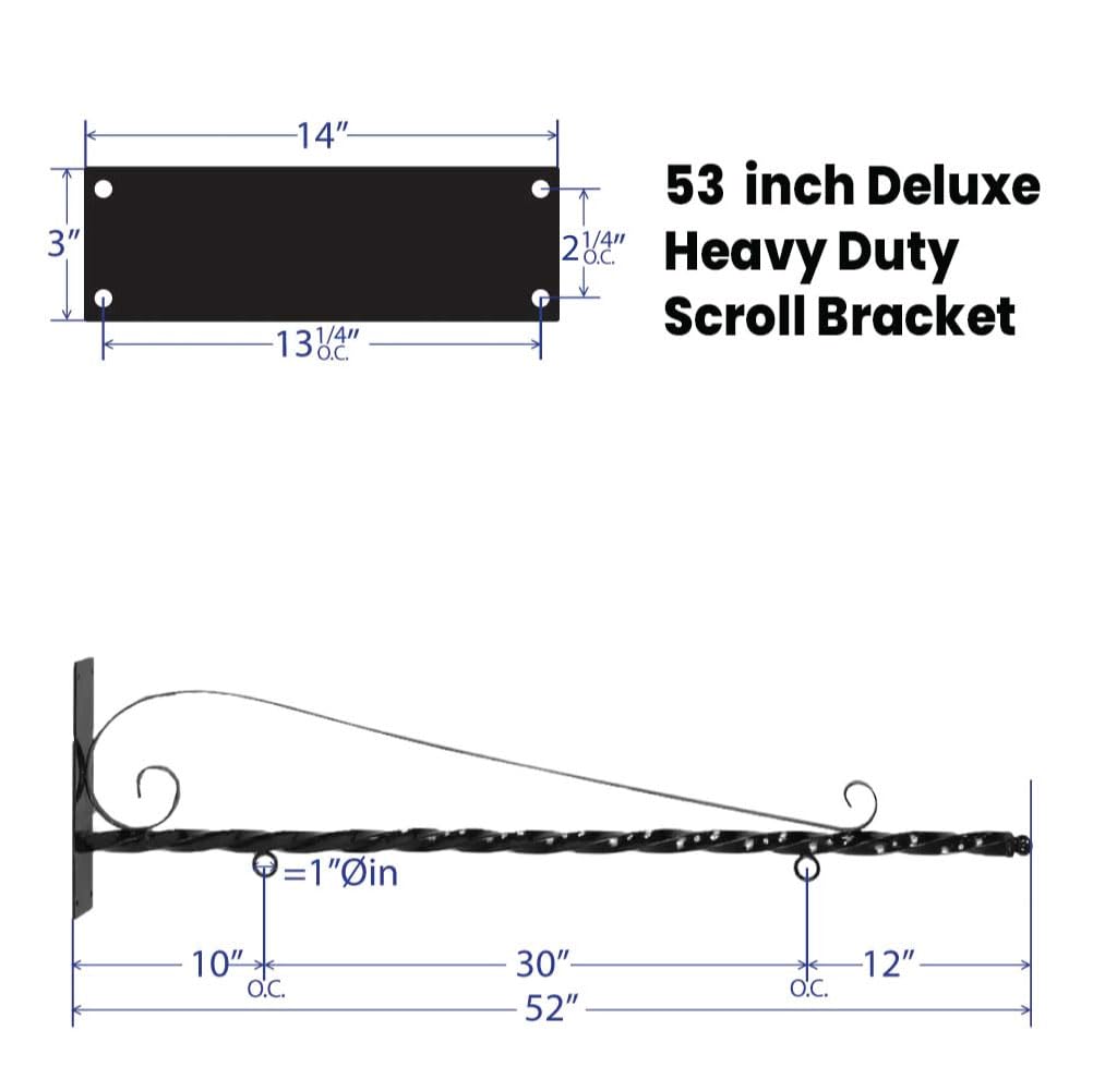 Scroll Brackets For Signs Scroll End Wrought Iron Brackets| The Sign