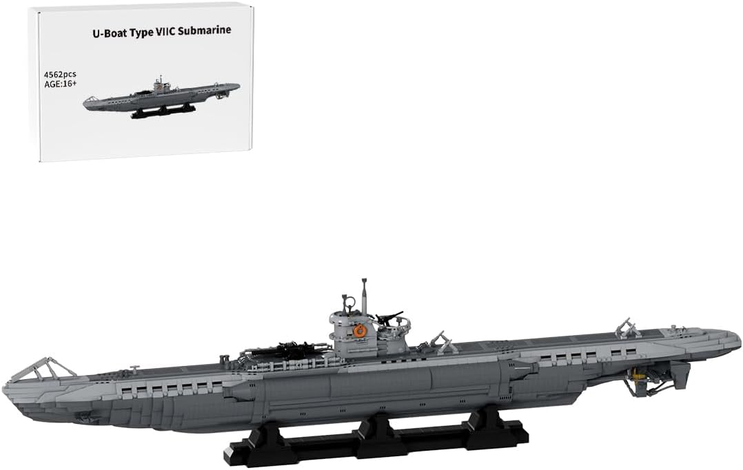 Amazon.com: ikazeRyuaa Submarine Building Blocks Set, MOC-139272 U-Boat ...