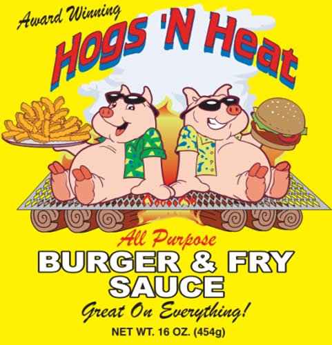 Hogs N Heat Salsa multiusos para hamburguesas y freír – 16 oz – Yaxa ...