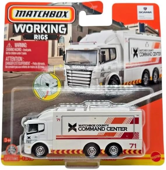 Amazon.com: Matchbox Working Rigs Scania Tactical Command Center ...