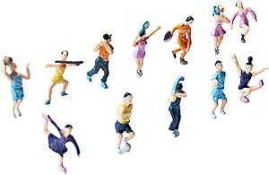 TOOYFUL Miniature Model Figures Mini Figurines Player Figure Miniature ...