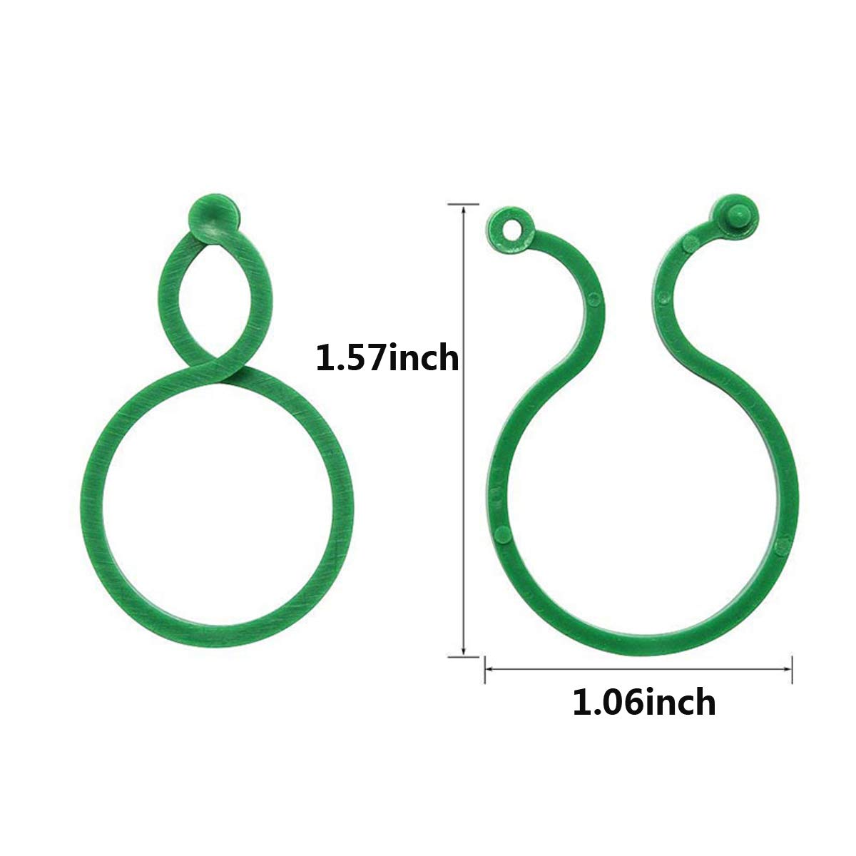 Snapklik.com : Plant Twist Clip Ties Garden Plant Support Clips ...