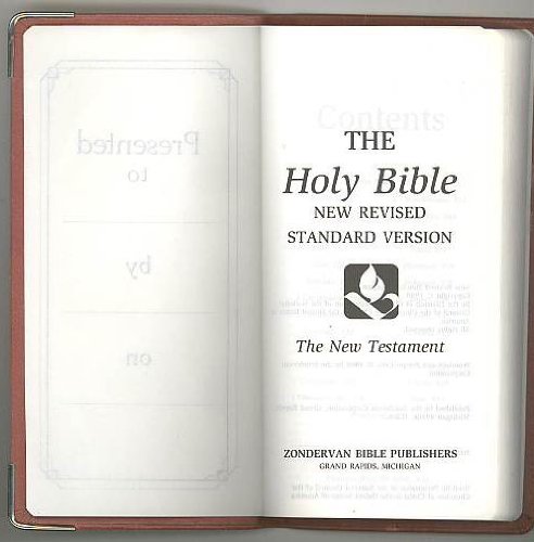 The Holy Bible, New Revised Standard Version. The New Testament ...