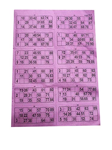 Buy advancedestore HOUSIE GAME BOOK 20 pages each page 12 games total ...