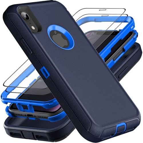 Amazon.com: YKHJKLEC for iPhone XR Case, Military Grade 3 in 1 Heavy ...
