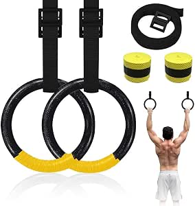 Anillos de Gimnasia Anillos Dominadas con Correas Ajustable & Escala ...