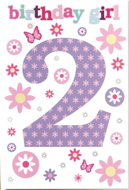 Girl Birthday Card Age 2 : Amazon.co.uk: Stationery & Office Supplies
