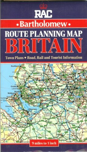 RAC Bartholomew route planning map, southern Britain: Scale 1:550 000 ...