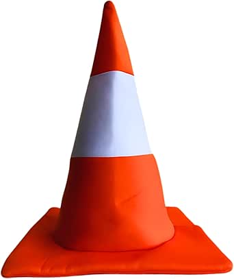 Amazon.com: EverJoy Party Adult Orange Traffic Cone Hat - Hilarious ...