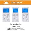 GE SunSmart Digital In-Wall Timer - Daily ON/OFF Times, Programmable ...