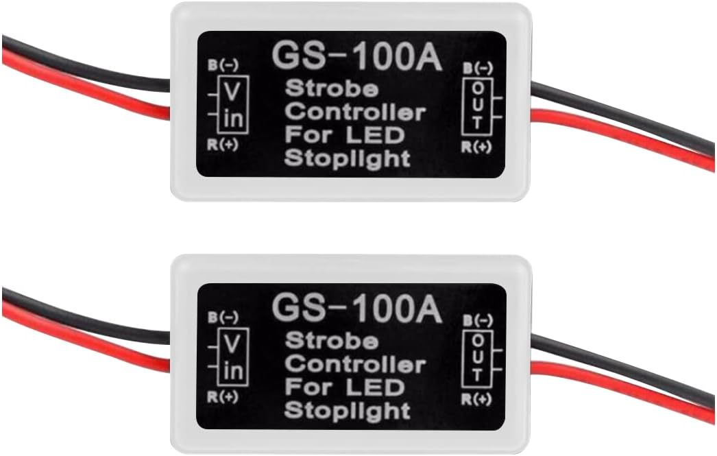Amazon.com: Moioee Car Flash Strobe Controller, 2PCS 12-30V LED Brake ...