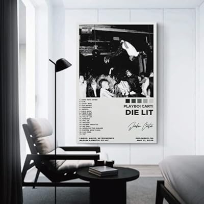 Buy Playboi Carti Poster Die Lit Album Cover Music posters for room ...