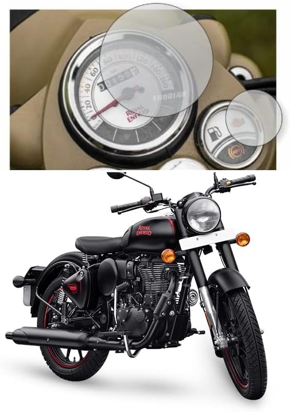 Vagary PET Speedometer Screen Protector/Scratch Guard For Re Bullet ...