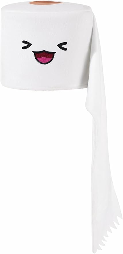 Amazon.com: Poo Poo Head Wipey Head Cute Hat, Funny Toilet Paper Hat for Kids and Adults ...