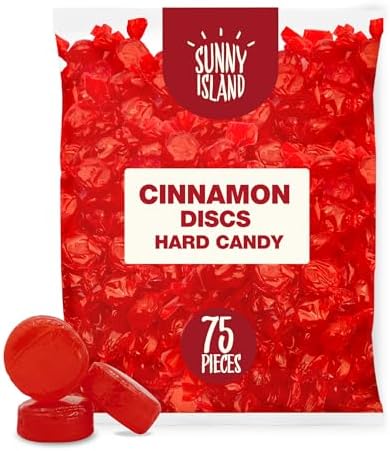 Amazon.com : Cinnamon Discs | 1-Pound Bag, About 75 Pieces | Hard Candy ...