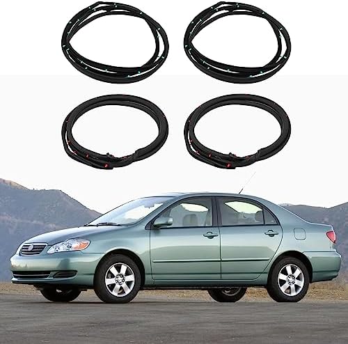 Amazon.com: Front Rear Door Weather Strip Seal Rubber Compatible with ...
