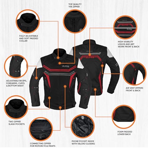 Snapklik.com : Motorcycle Jacket For Men Enduro Dualsport Riding High ...