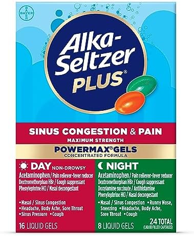 Amazon.com: Alka-Seltzer Plus Maximum Strength PowerMax - Medicamento ...
