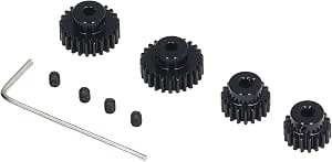 Amazon.com: RC Pinion Gear Set, 3.175mm RC Motor Gear Steel for Tamiya ...